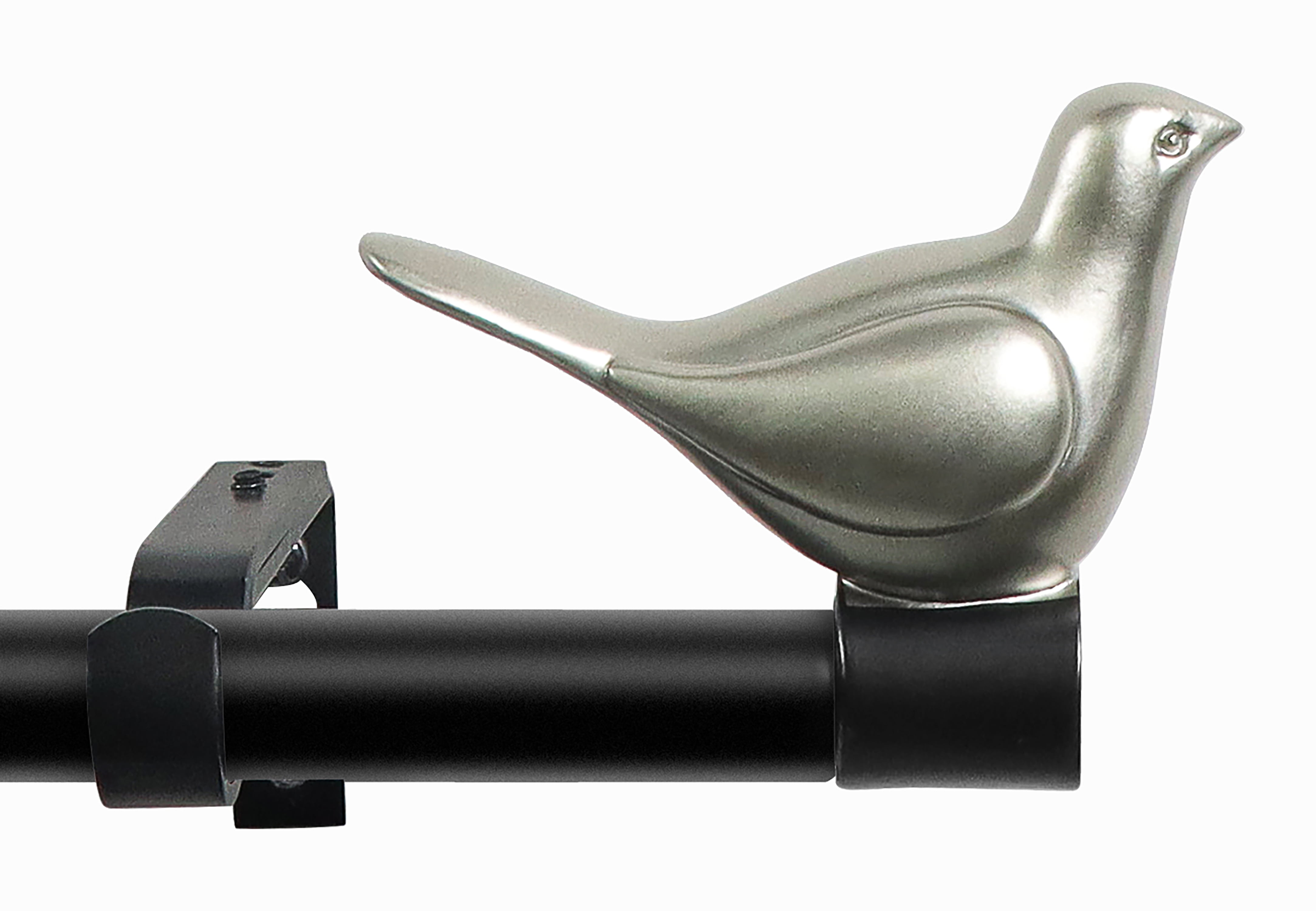 MERIVILLE 3/4" Diameter Farmhouse Single Window Treatment Curtain Rod ...