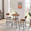 vidaXL Breakfast Bar Set Table and Chair Set for Kitchen Bar Table Set ...