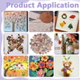 About 200Pcs 2 Holes Wooden Buttons for Crafts Round Vintage Decorative ...