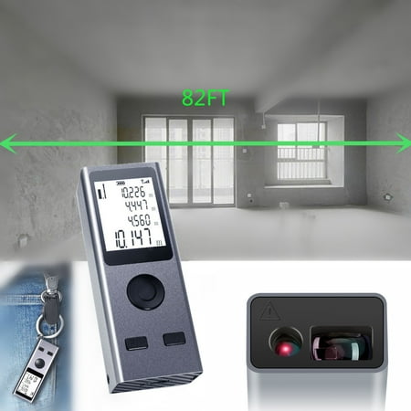 Mini Distance Measurement Tool, 82Ft Rechargeable Distance Meter Ft//in ...