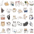 Colorful Cartoon Cat Paper Stickers Vinyl Waterproof Decals for Water ...