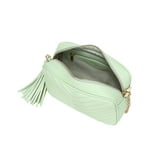 Daisy Rose Quilted Cross body bag with tassle - PU Vegan Leather ...