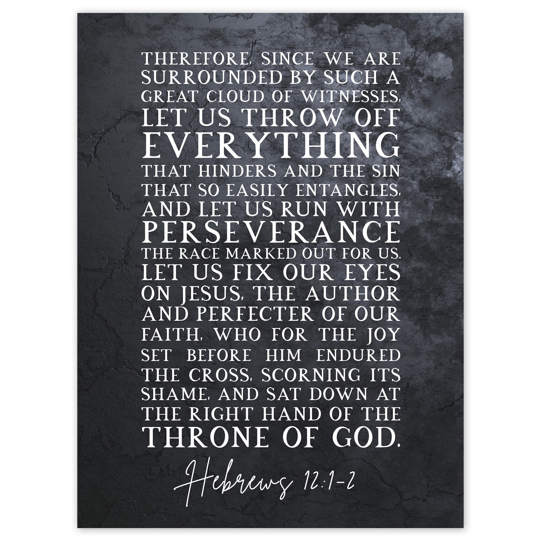 Hebrews 12:1-2 Let Us Fix Our Eyes on Jesus Christian Bible Verse Quote ...