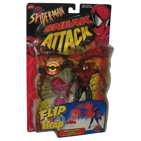 Marvel Spider-Man Sneak Attack Web Catcher Spidey (1998) Toy Biz Figure ...
