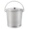 2 Gallon Stainless Steel Metal Bucket with Lid and Handle Milk Pail ...