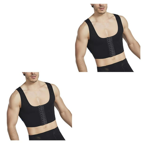 ZheElen Men Chest Shape Vest Male Control Breast Gynecomastia ...