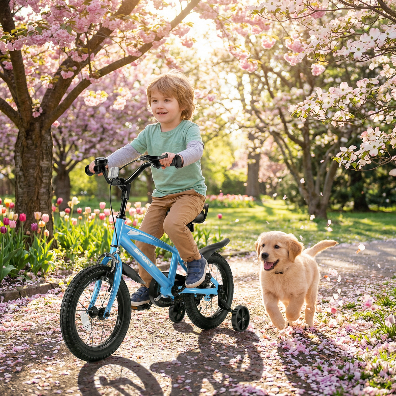 Click here for Naipo 14 Inch Kids Bike With Training Wheels Adjus... prices