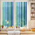 Blue Gradient Colorful Stripe Window Privacy Film, Rainbow Film ...