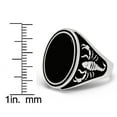 Metal Masters Mens Scorpio Zodiac Sign Ring 925 Sterling Silver Black ...