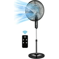 Midea 16" 12-Speed Smart Pedestal DC Fan with Wi-Fi, MFS4022WARB, New ...