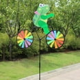 WINDLAND 3D Animal on Bike Windmill Wind Spinner Toys Ornament ...