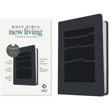 NLT Large Print Thinline Center-Column Reference Bible, Filament ...