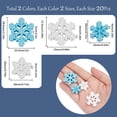 80Pcs 4 Styles Christmas Theme Opaque Resin Cabochons Snowflake Mixed ...