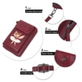 Casual Women Crossbody Bag Heart Print Messenger Bag Soft PU Leather ...