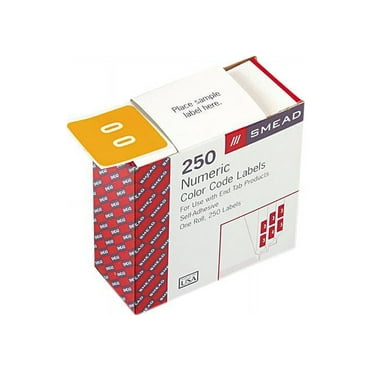 Smead 67085 A-Z Color-Coded Bar-Style End Tab Labels, letter O, Blue ...