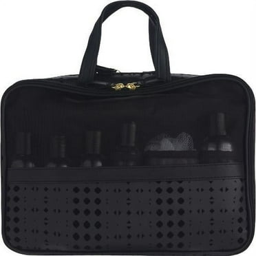 Modella Travel Zip and Carry Cosmetic Bag Weekender, Black - Walmart.com