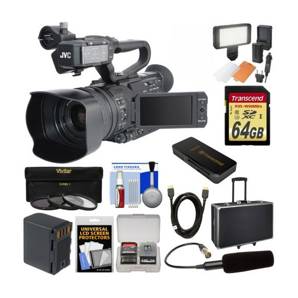 JVC GY-HM200 4KCAM Compact Handheld Camcorder DELUXE STARTER KIT ...