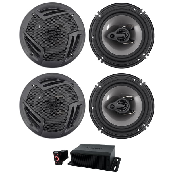 Memphis Hidden Hide Away Classic Car Stereo Receiver+(4) 6.5 inches 3 ...