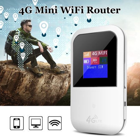 4G LCD LTE WIFI Wireless Router Mobile Hotspot Modem Broadband 150Mbps ...
