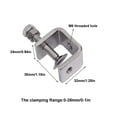 YMAM.LIGHT Heavy Duty Stainless Steel C-Clamps, Adjustable Mini Clamps ...