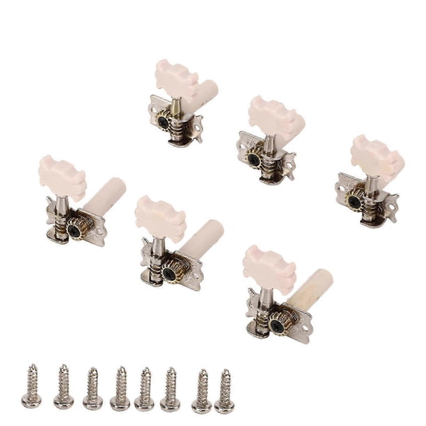 Classical Guitar Tuning Peg White Plastic Exquisite Appearance Metal ...