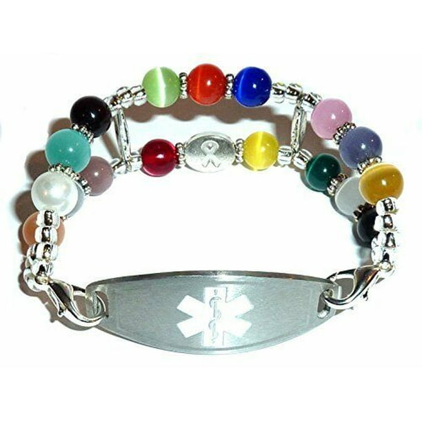 Stylish Medical Alert Bracelets – Double Multi Medical ID Replacement ...
