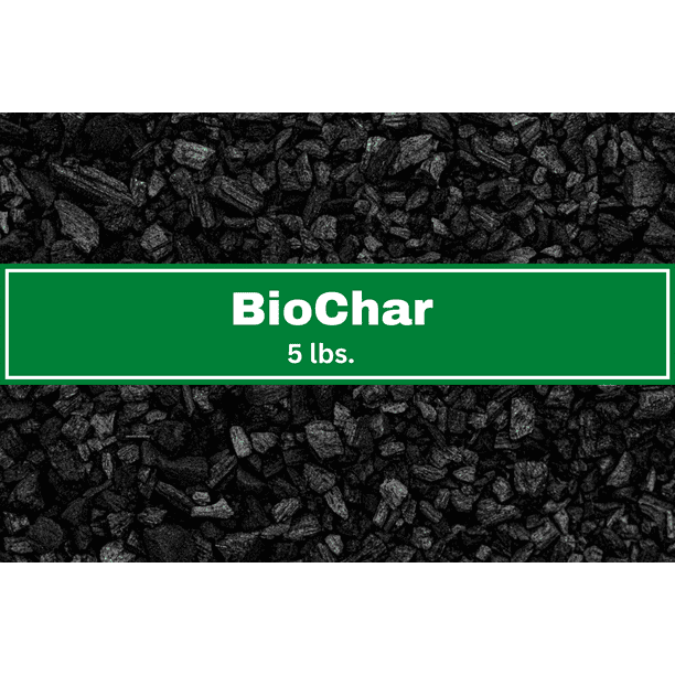 Organic Biochar, 5 lbs, Gardening Bio Char, Supports Plant Growth ...