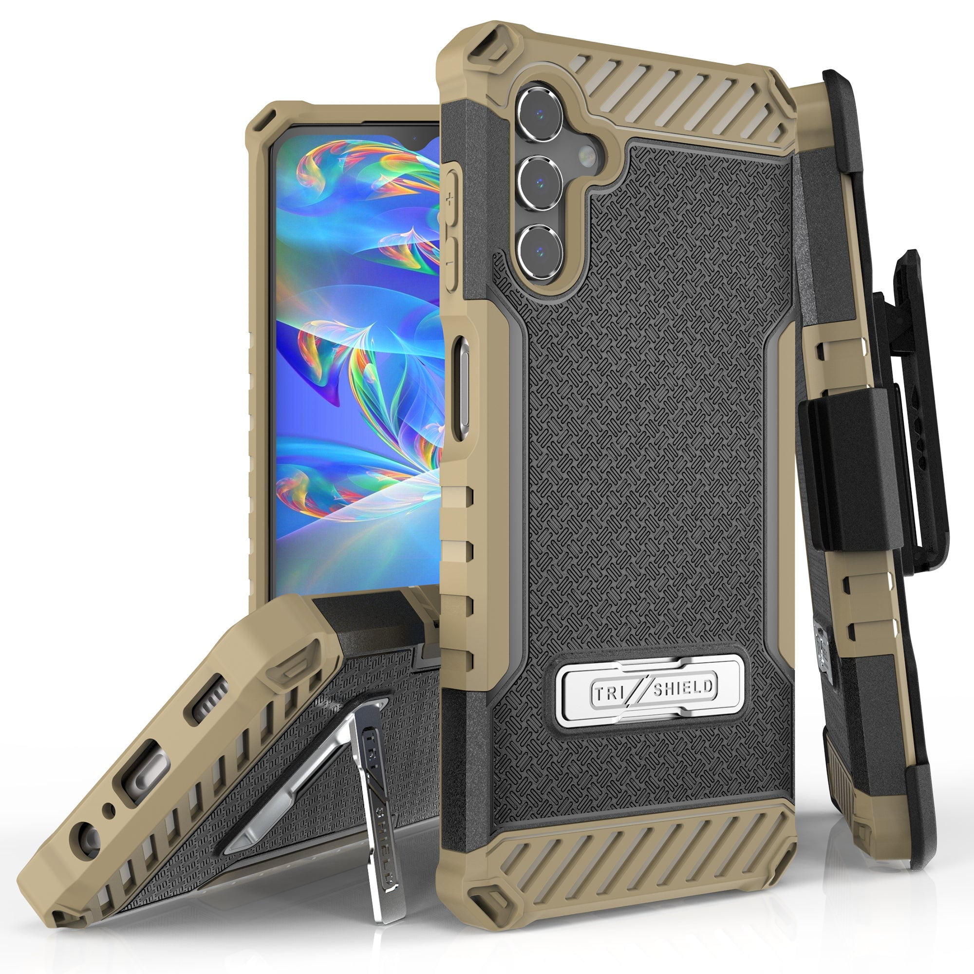 Tri Shield Rugged Cover + Hoslter Designed For Galaxy A13 5G Case Black ...