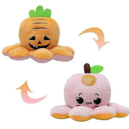 Reversible Plushie Toys Stuffed Animal Mood Plush Double Sided Flip ...