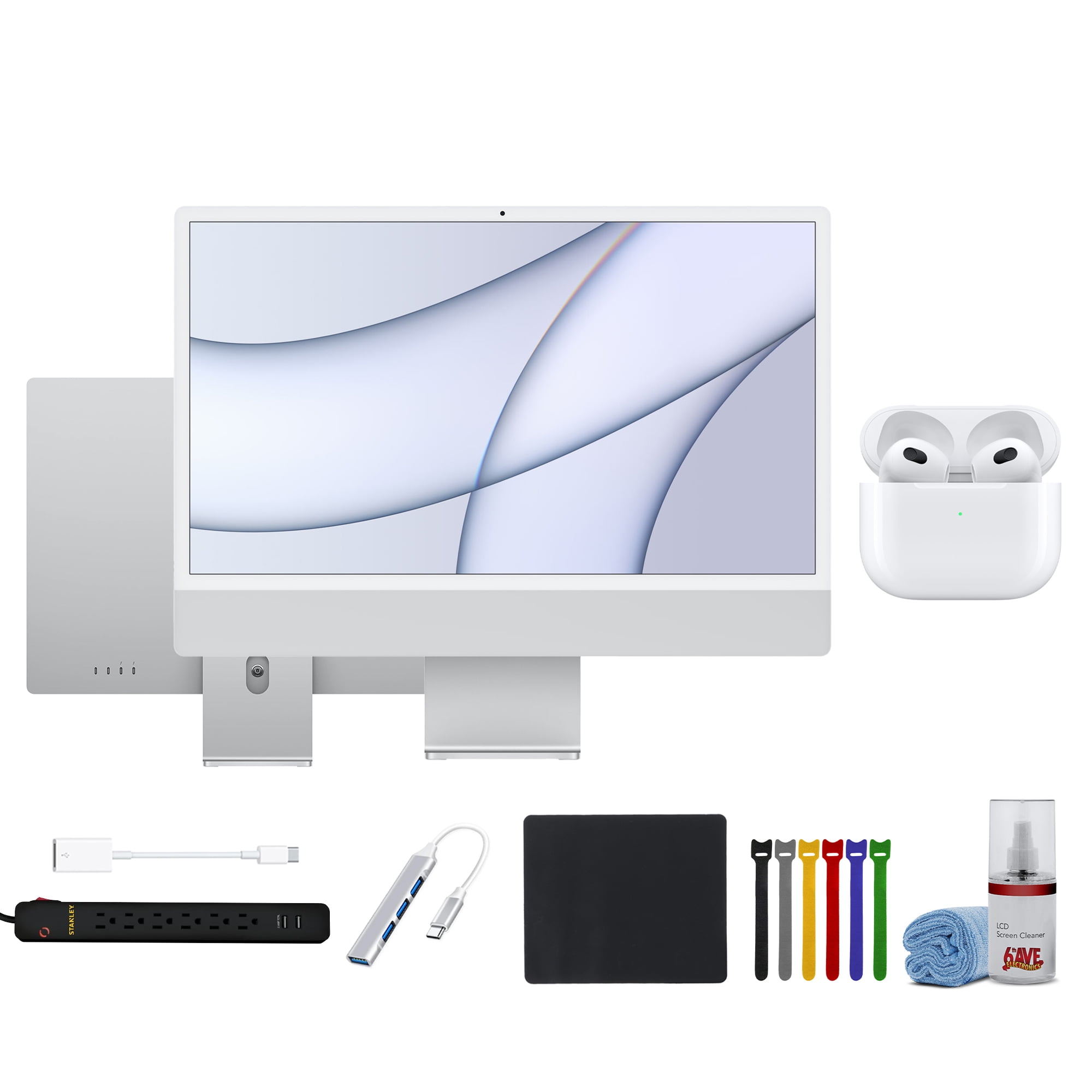 Restored Apple 24" iMac with M1 Chip (Mid 2021, Silver) + Surge ...