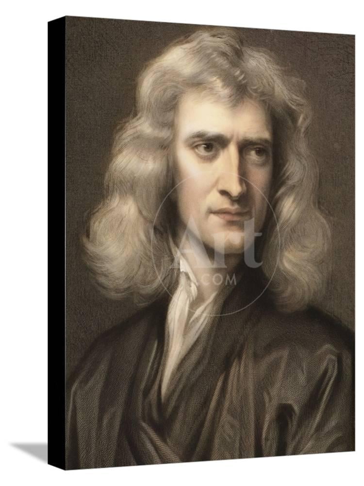 1689 Sir Isaac Newton Portrait Young, Figurative Stretched Canvas Wall ... 1689 Sir Isaac Newton Portrait Young, Figurative Stretched Canvas Wall ...