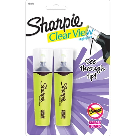 Sharpie Clear View Highlighters 2/Pkg-Yellow - Walmart.ca