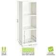 Way Basics Eco-Friendly 3 Cube Bookshelf, Wynwood Bookcase Storage ...