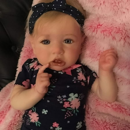 Merkmak 22 Inch Reborn Baby Dolls Realistic Real Baby Doll PVC Free ...