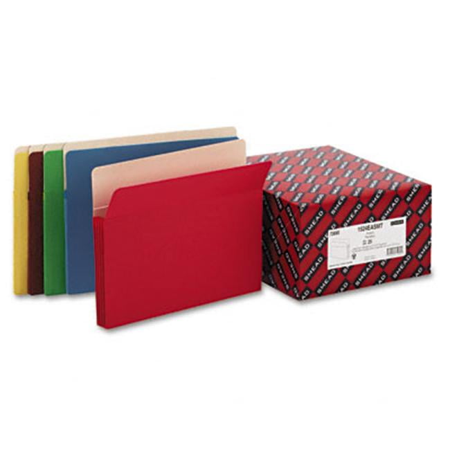 Smead 3 1/2 Expansion Colored File Pocket Straight Tab Letter Assorted ...