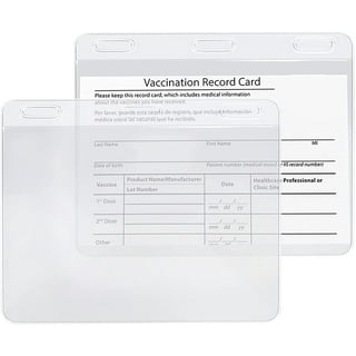 10 Pack - Large 3x5 Inch Large Clear Vertical Badge and Credential ...