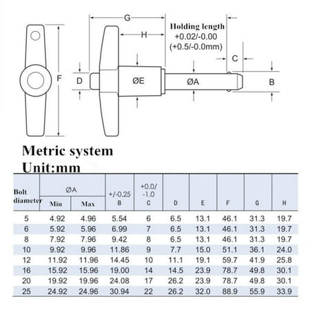 Maoww Stainless Steel Ball Lock Pins Quick Release Pins T Handle Pin ...