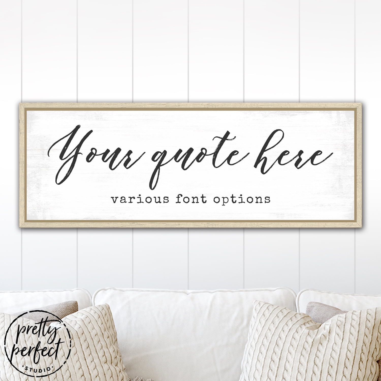 Pretty Perfect Studio Create Your Own Custom Canvas Quote Sign on Wall ...