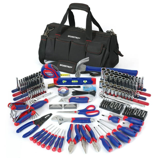 WORKPRO W009037A 322-Piece Home Repair Hand Tool Kit Basic Household ...