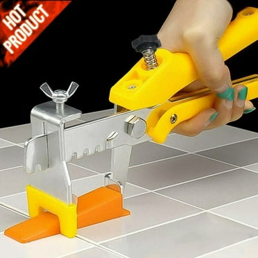 Guhuijie 100Pcs Reusable Tile Leveling Spacer Set, Tile Leveling Clips ...