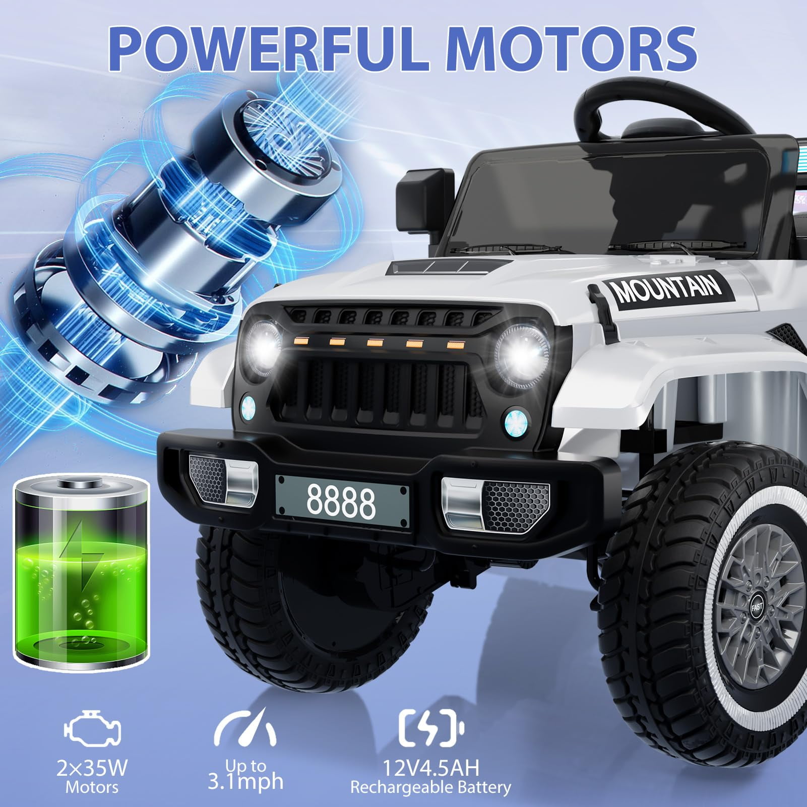 Click here for Beesclover 12v Kids Ride On Truck Car  Battery Pow... prices