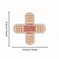 10-piece pack of cross bandage embroidery patches suitable for bags ...