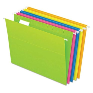 Pendaflex Glow Poly Hanging File Folders 81673 - Walmart.com