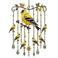 Acrylic Butterfly Wind Chime Suncatcher with Metal Chain, Crystal Bead ...