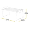 Whitmor 6023-3982 White Grid Stacking Utility Shelf - Walmart.com