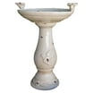 Esschert Design USA Outdoor Bird Bath with Ceramic Pedestal and Bird ...