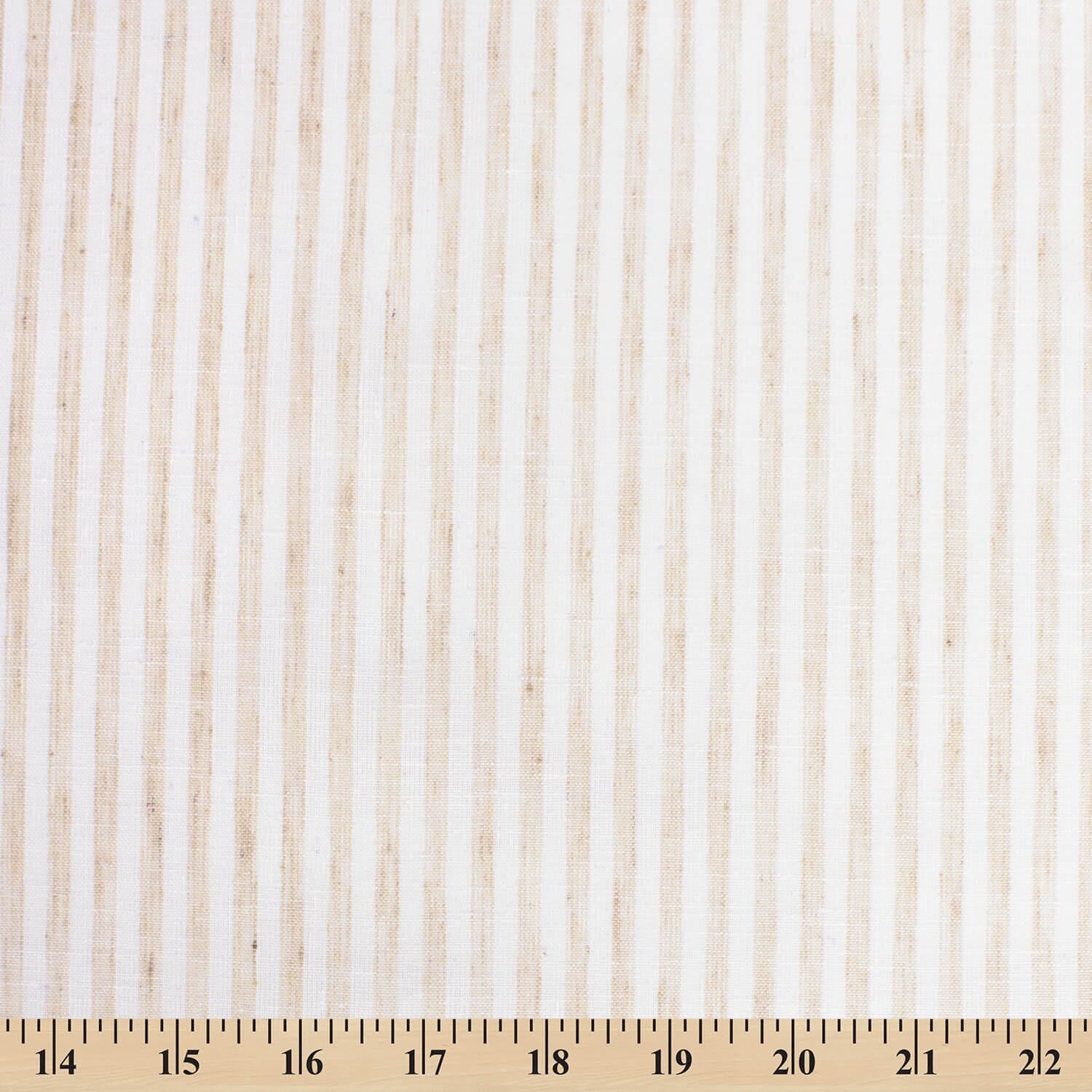 University Stripe Linen-Look Polyester Cotton 58" Fabric By The Yard ...