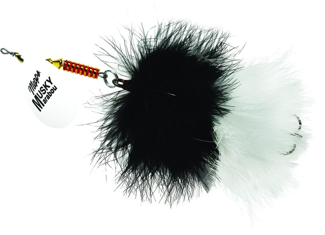 Mepps Fishing Lure MM7T HW-BW Musky Marabou InLine Spinnr 1 1/4oz Hot ...