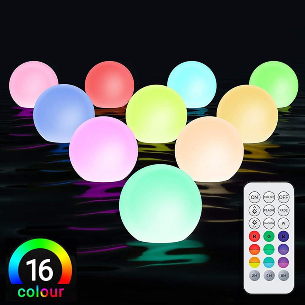 Dido Solar Floating Pool Lights - Solar Powered Color Changing Balls ...