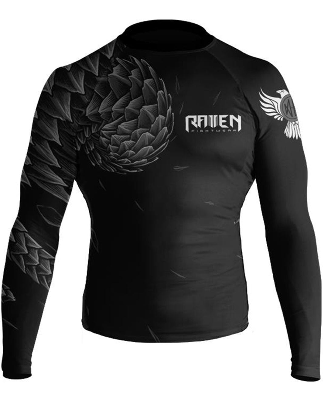 Buy Raven Fightwear Men's Power Pangolin IBJJF Approved Rash Guard ...